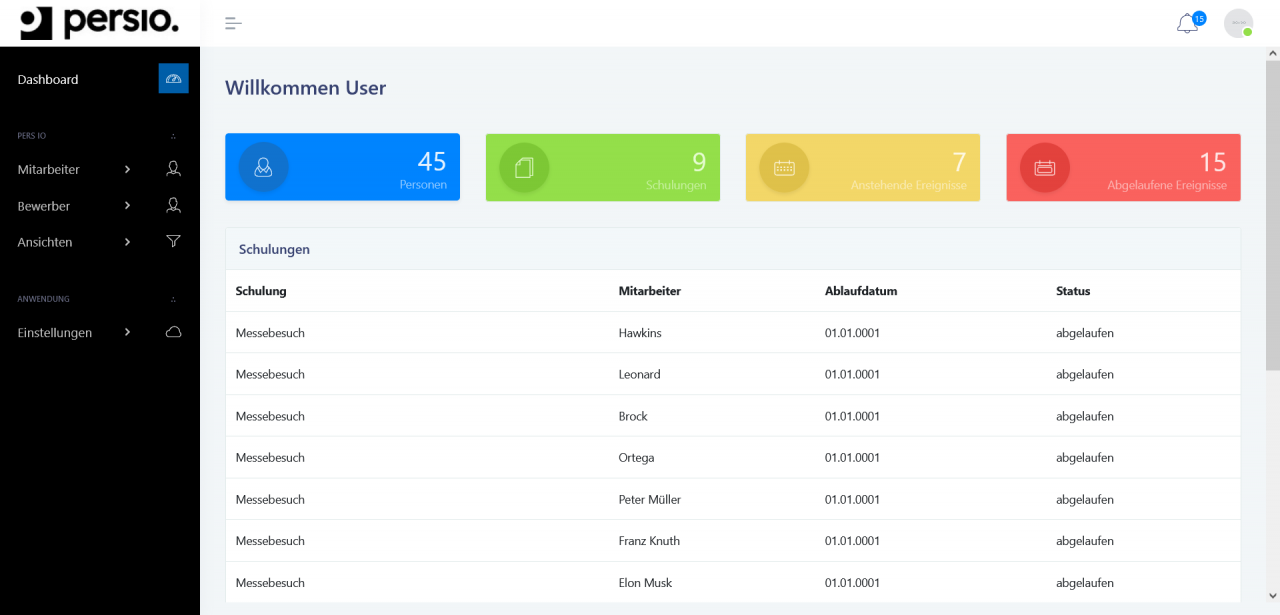 Personalakte Integration - Persio
